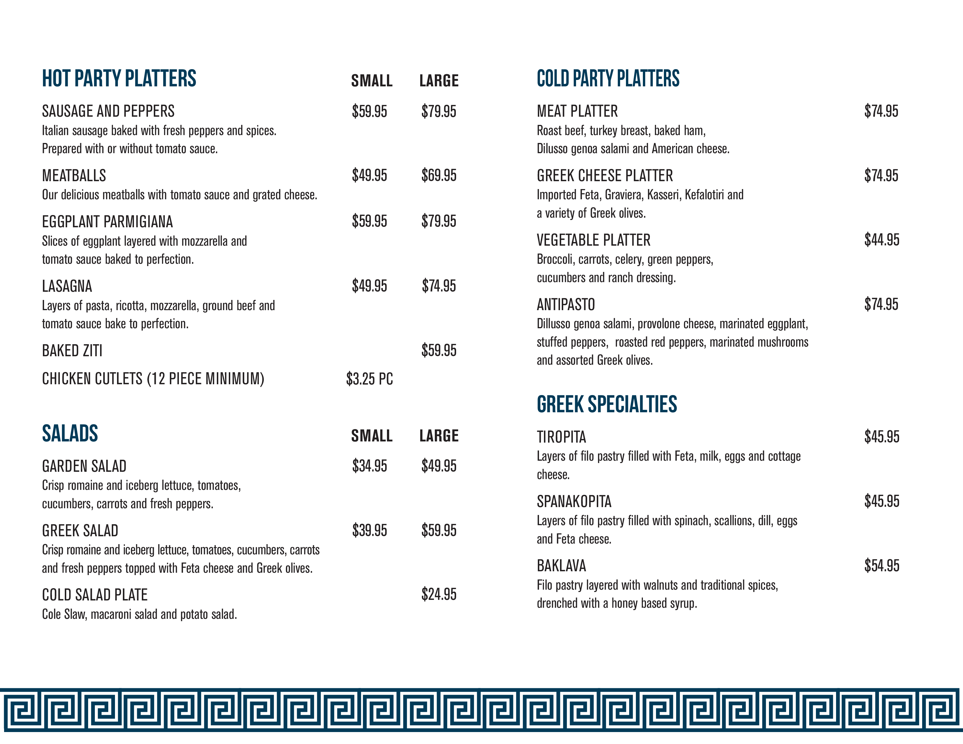 Menu at Country Food Market, Hamden