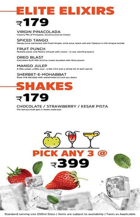 Menu at Barbeque Nation, Patna, Shiv Mandir