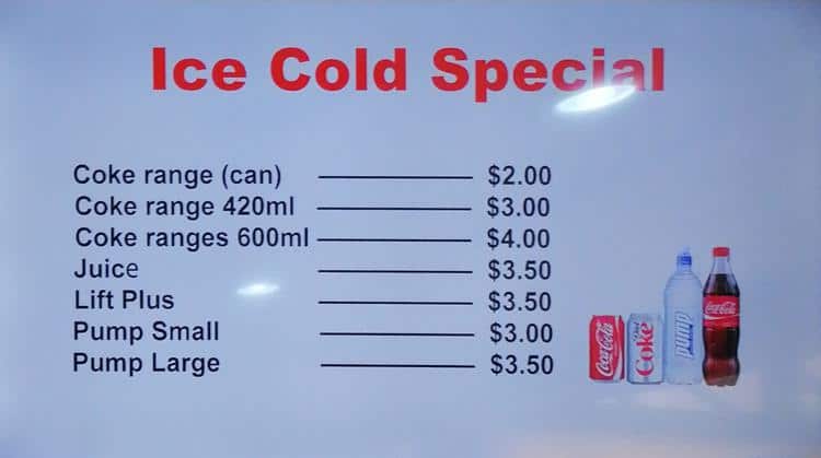 Menu at Noodle Plus, Wellington, Westfield Queensgate