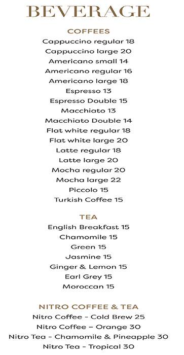 Menu at Trouvaille Restaurant - Al Jaddaf, Dubai