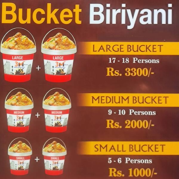 Menu of 3M Biryani, Ashok Nagar, Chennai