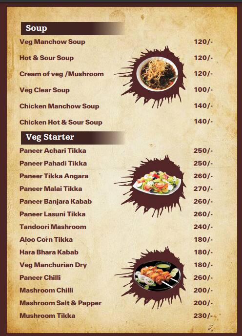 Menu of Rangaa's Family Resto, Bopkhel, Pune