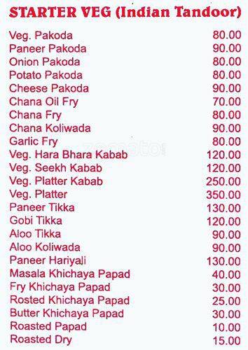 Sai Deepa Restaurant & Bar Menu - Zomato