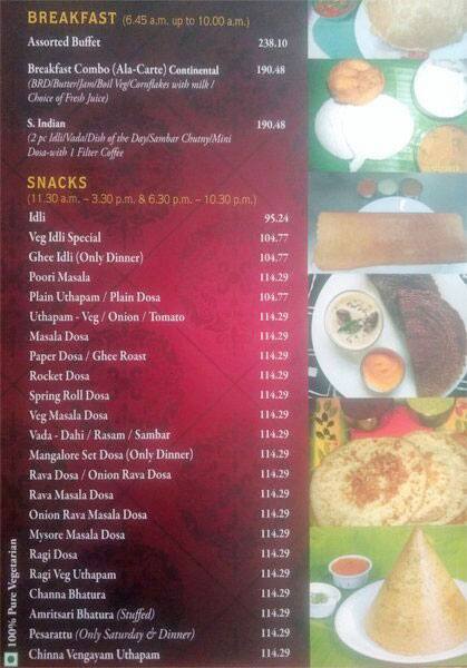 Vrindavan Menu, Menu for Vrindavan, Mylapore, Chennai - Zomato