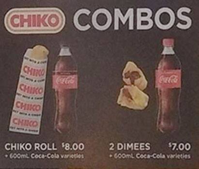 Menu at Chiko Chip Shop fast food, Melbourne