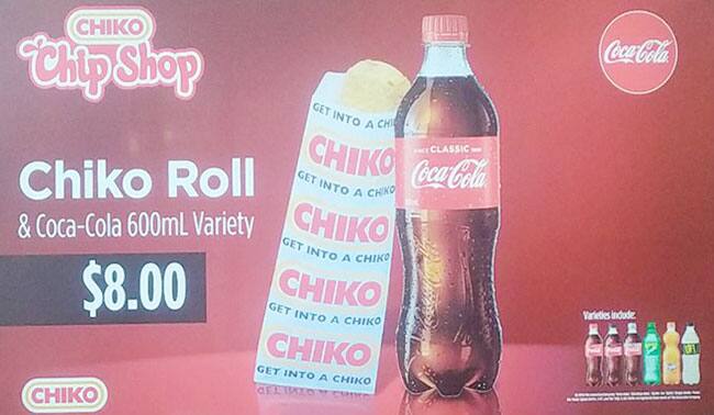 Menu at Chiko Chip Shop fast food, Melbourne