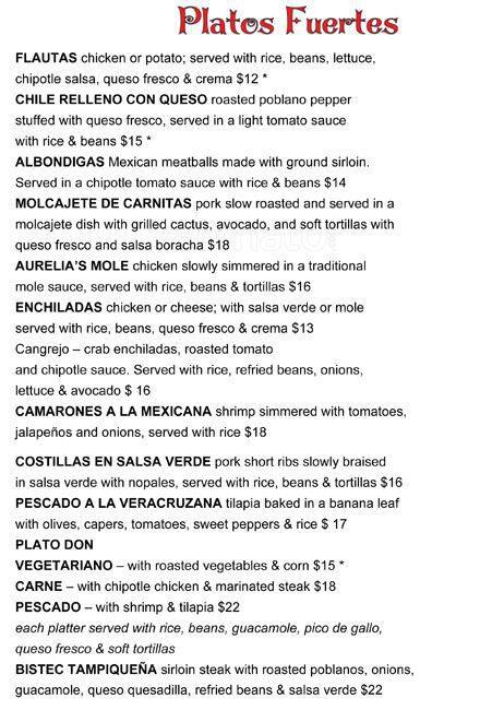 Menu at Chavela's pub & bar, New York City, 736 Franklin Ave