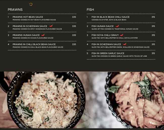 Menu at Eastern Wok, Mumbai