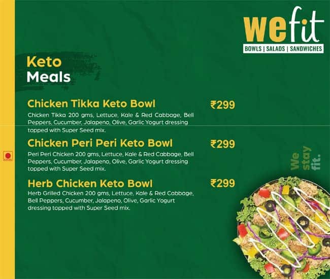 Menu of WeFit - Protein Bowls, Salads & Sandwiches, Kharadi, Pune