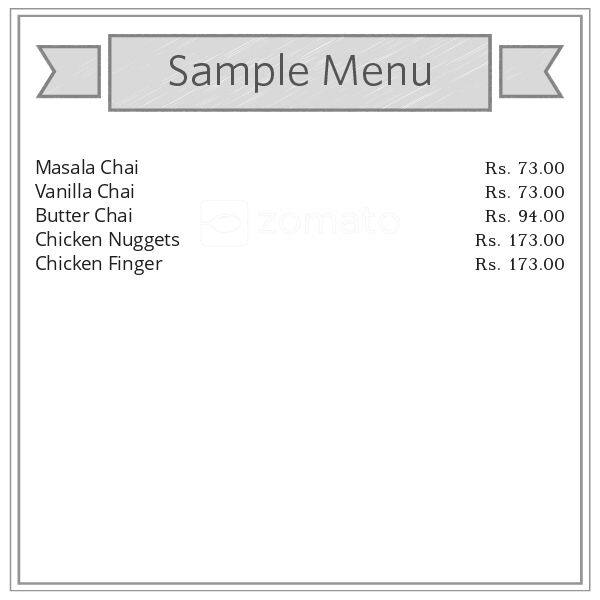 Menu of Cha - Khor, Jadavpur, Kolkata