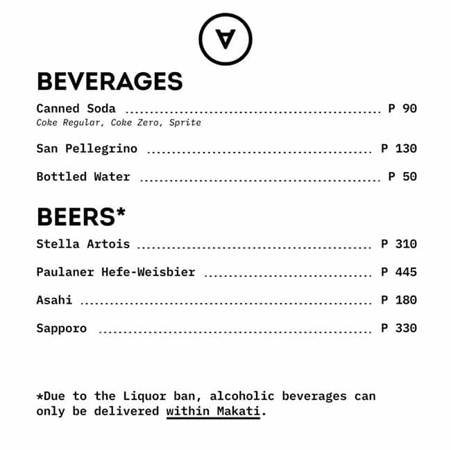 Menu at Your Local restaurant, Makati