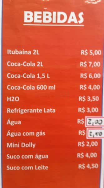 Menu at Casa Verde restaurante, Osasco, R. Venceslau Brás