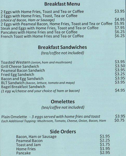 Menu at Mingo's Bar & Grill, Mississauga