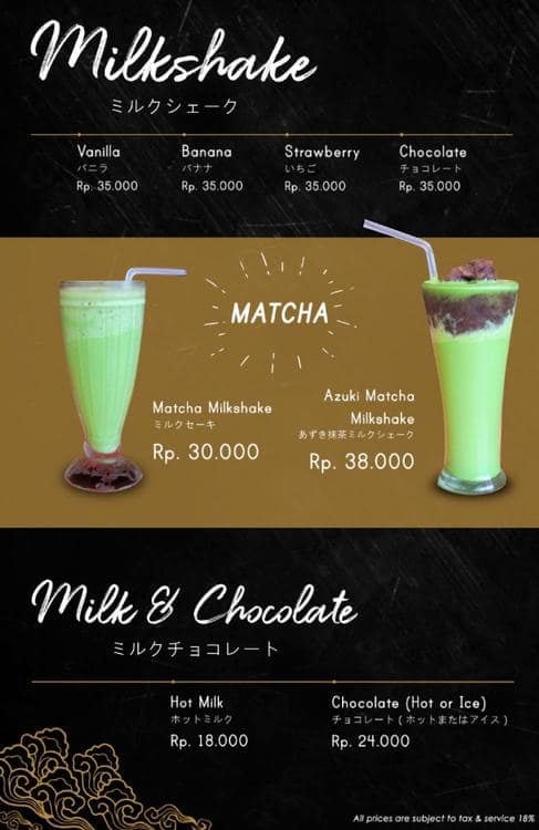 Menu at Sama-Sama Restaurant, Kuta Selatan