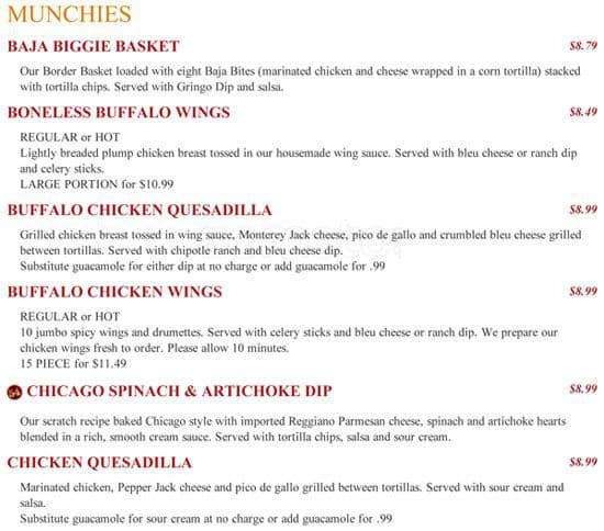 Menu at 54th Street Restaurant & Drafthouse- City Base, San Antonio, S ...