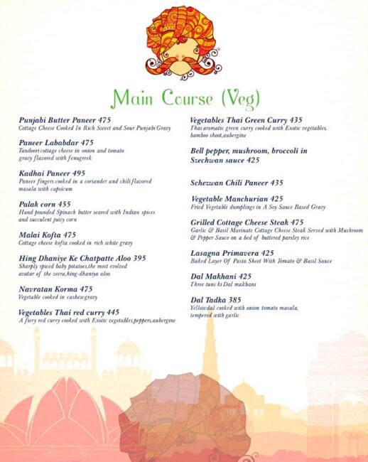 Menu at The Great Indian Mela, Gurugram, 4th Floor