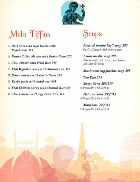 Menu at The Great Indian Mela, Gurugram, 4th Floor