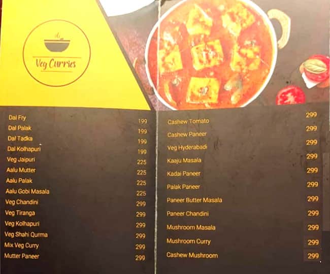 Menu of Zeeshan Restaurant - Apna Hyderabadi Food, Jagadamba Junction ...