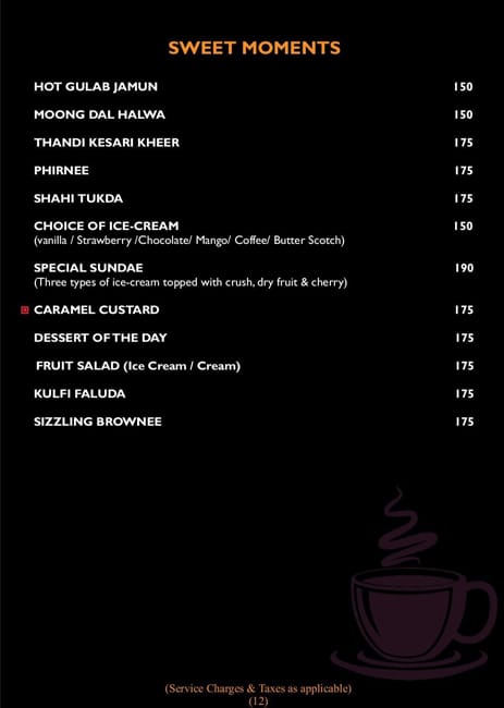 Menu at Cafe -65 ( Hotel India ), Varanasi, Mint Rd