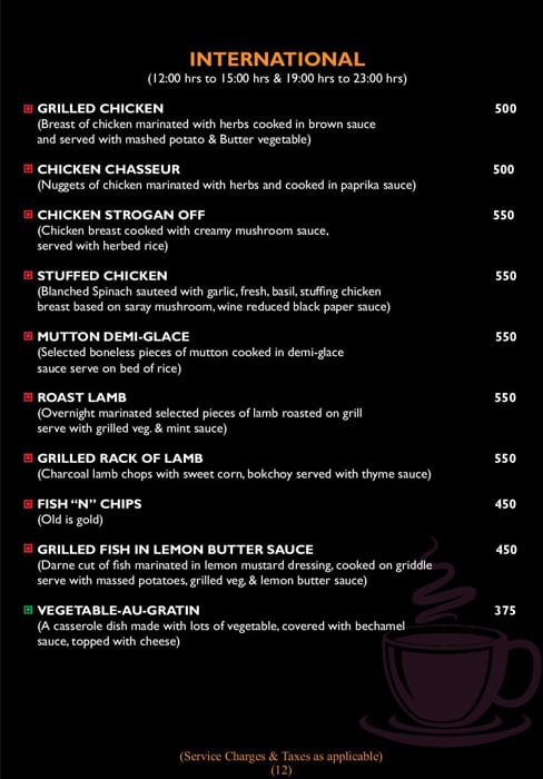 Menu at Cafe -65 ( Hotel India ), Varanasi, Mint Rd