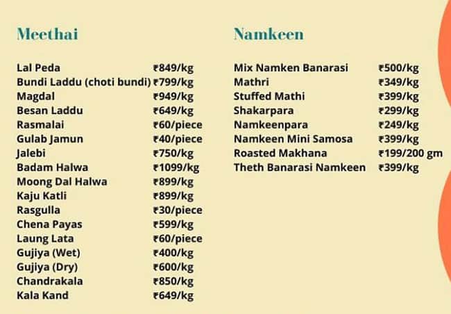 Menu of Banarasiya, Viman Nagar, Pune