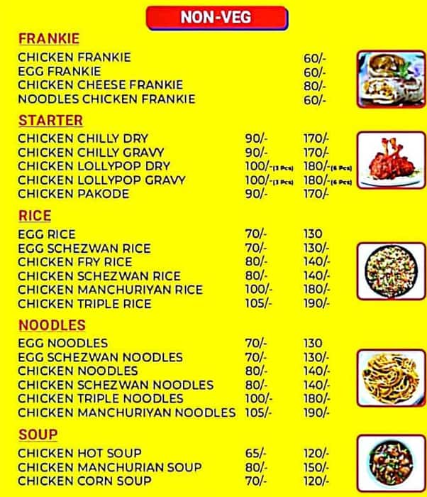 Menu of Hotel Bhagwati, Nalasopara, Mumbai