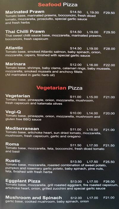 Menu at Pizza Heart pizzeria, Box Hill North, 533 Middleborough Rd