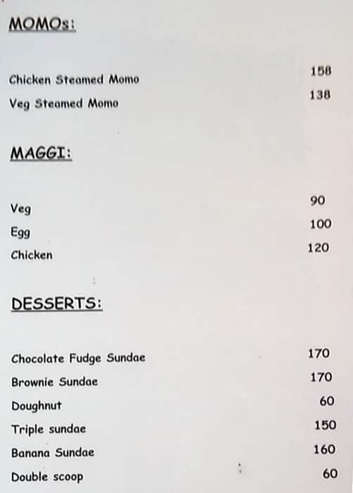 Menu at Loca Moca Cafe, Bengaluru, XJV8+XJP