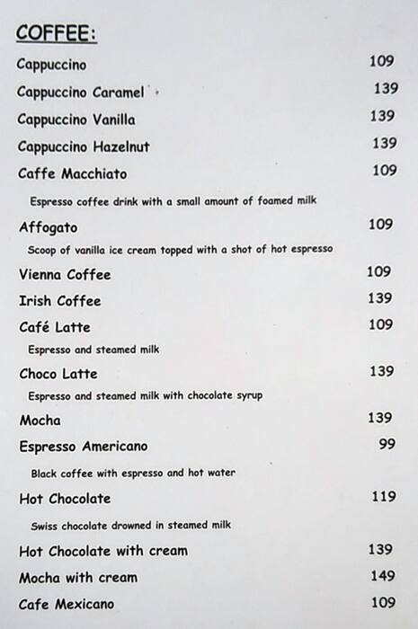 Menu at Loca Moca Cafe, Bengaluru, XJV8+XJP