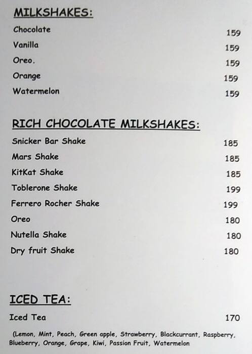 Menu at Loca Moca Cafe, Bengaluru, XJV8+XJP