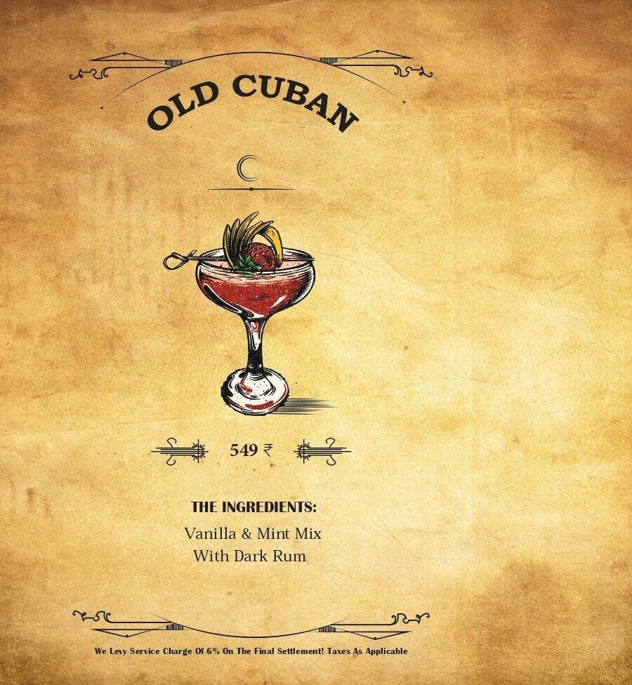 Menu at Yoi Toki, Indore