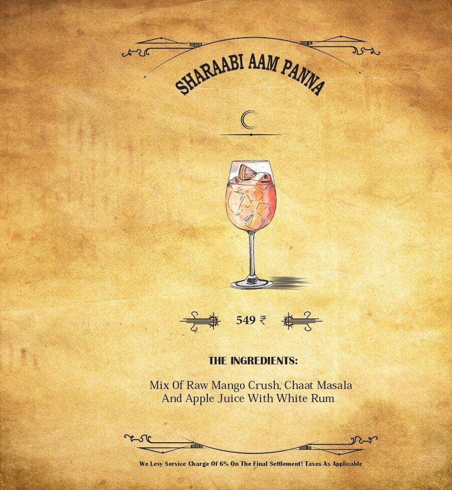 Menu at Yoi Toki, Indore