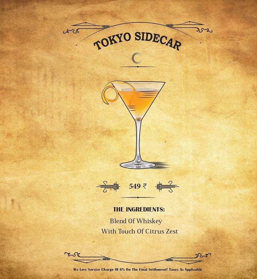 Menu at Yoi Toki, Indore