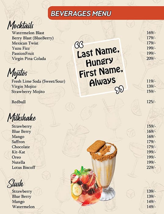 Menu of Indian Masala House, Vijay Nagar, Indore