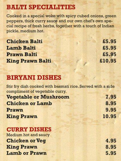 Menu at Rajasthan restaurant, Bexleyheath, 280 Broadway