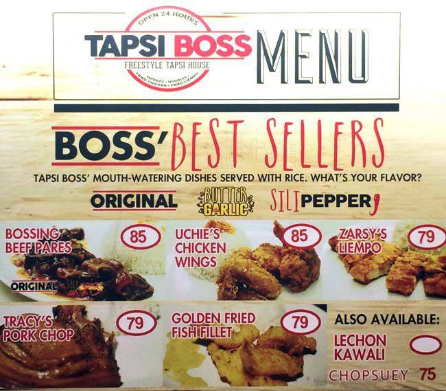 Carta del restaurante Tapsi Boss, Ciudad Quezon, #21