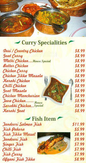 Menu at Airport Sweets & Tandoori Restaurant, Brampton