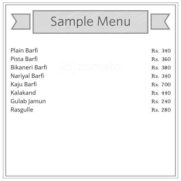 Poonam Sweets Corner Menu, Menu for Poonam Sweets Corner, R K Puram ...