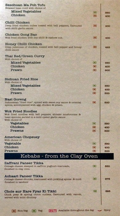 Menu at Grand View Restaurant, Pune, HQ4Q+V4Q