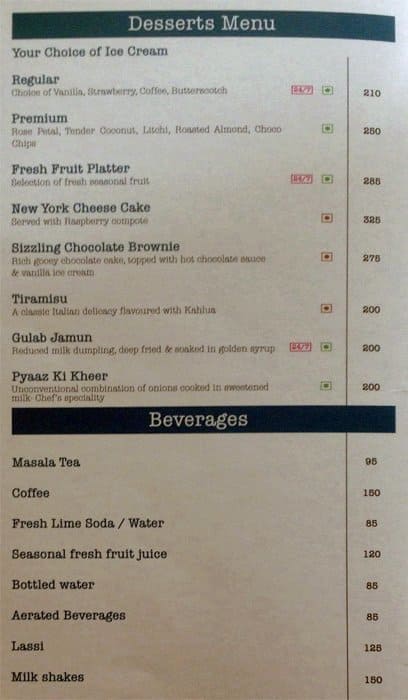 Menu at Grand View Restaurant, Pune, HQ4Q+V4Q