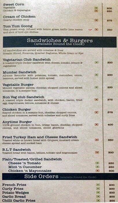 Menu at Grand View Restaurant, Pune, HQ4Q+V4Q