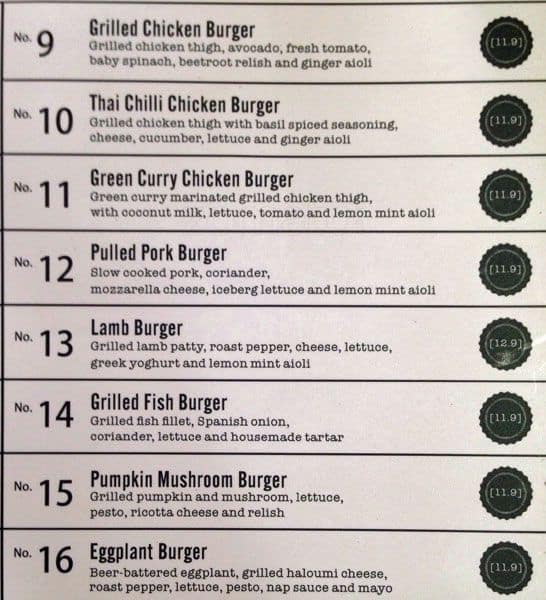 Menu at Feed Jetty Road cafe, Glenelg