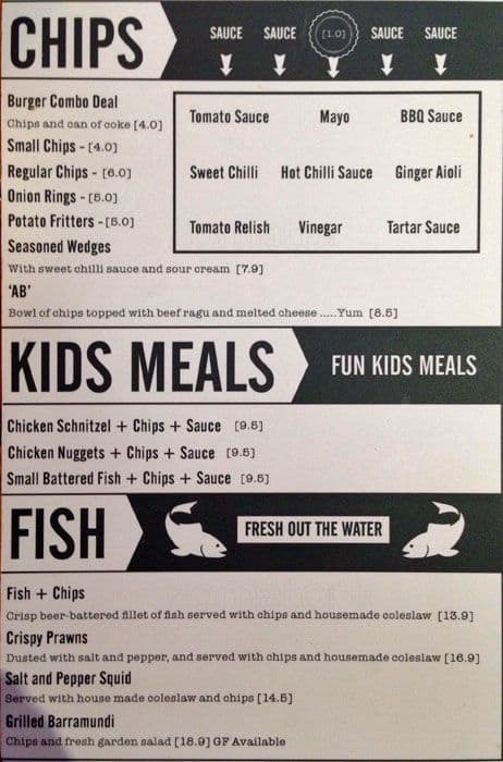 Menu at Feed Jetty Road cafe, Glenelg