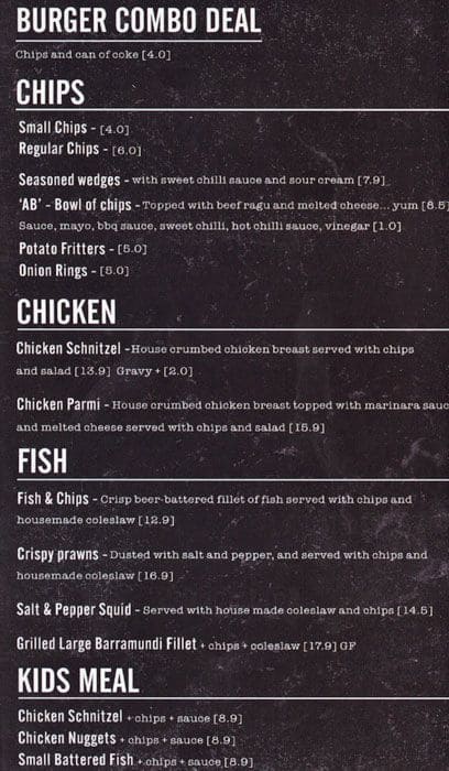 Menu at Feed Jetty Road cafe, Glenelg