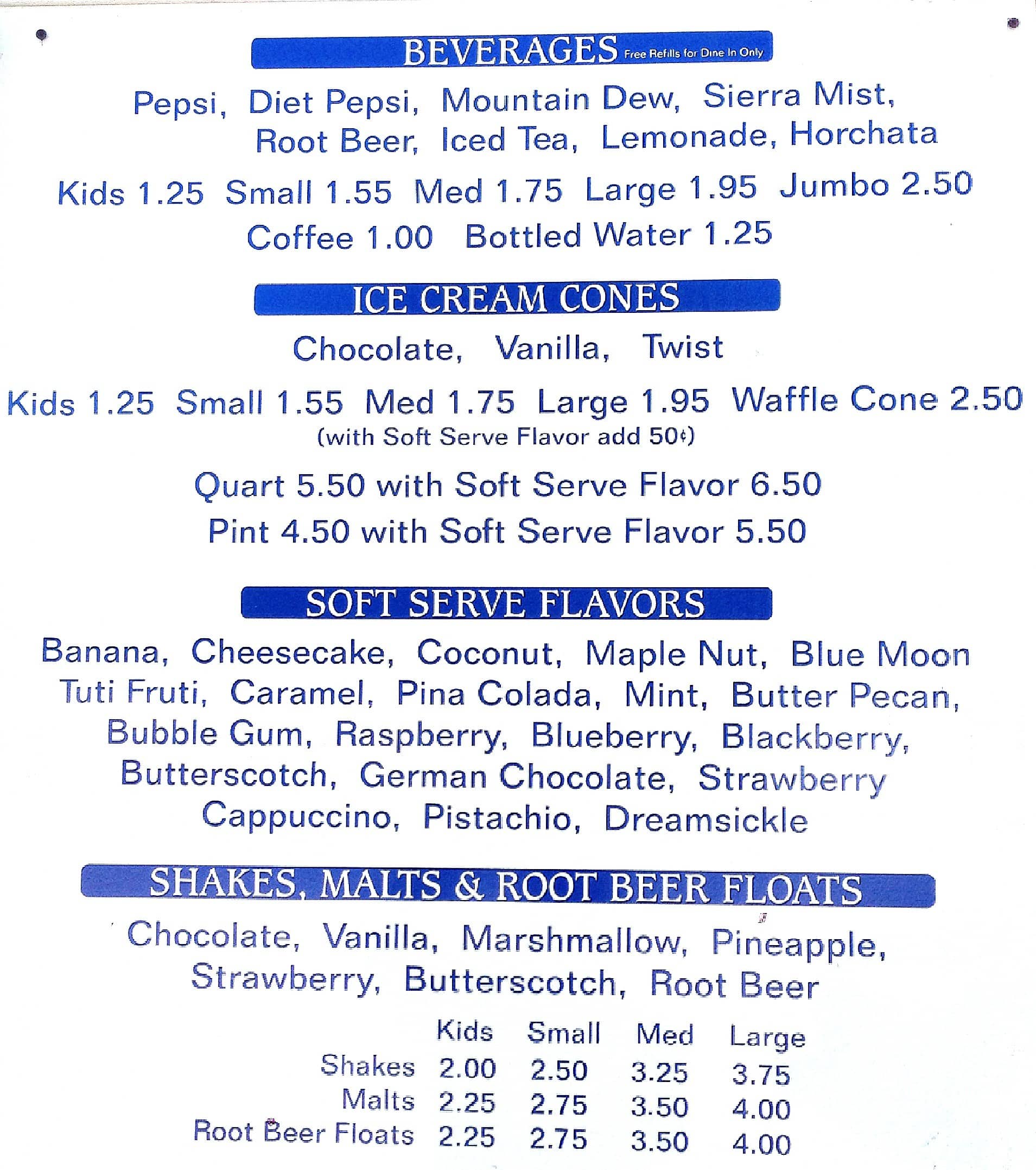 Online Menu of Dairy Mart Plus Restaurant, Sterling, Illinois, 61081 ...