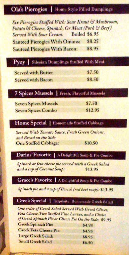 Menu at Gaufres and Goods desserts, St. Augustine, 212 Charlotte St