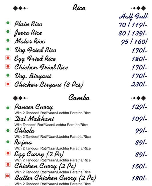 Menu at Kitchen Express, Lucknow, B-2/358