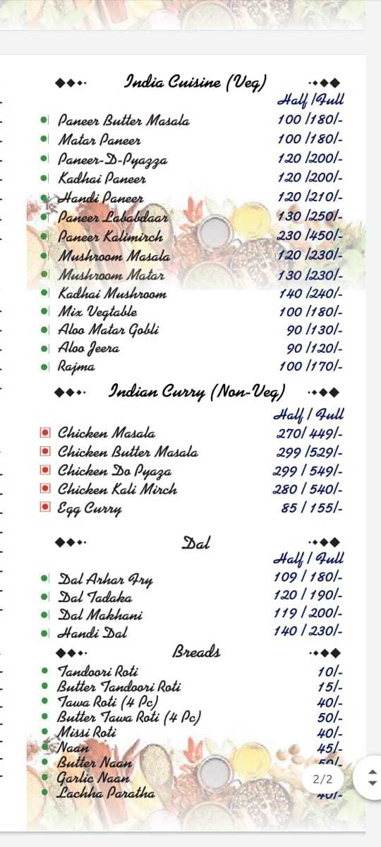 Menu at Kitchen Express, Lucknow, B-2/358