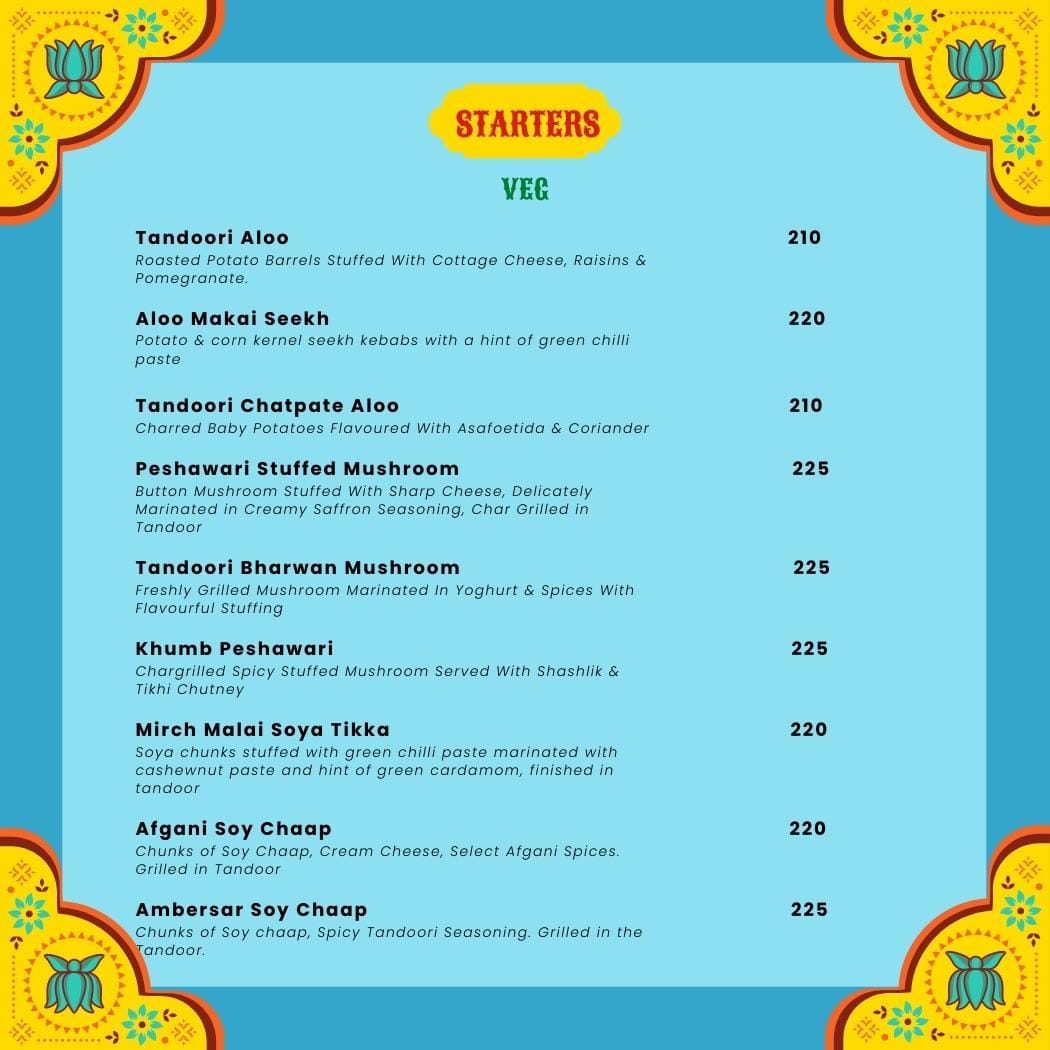 Menu of Desi Bistro, Undri, Pune