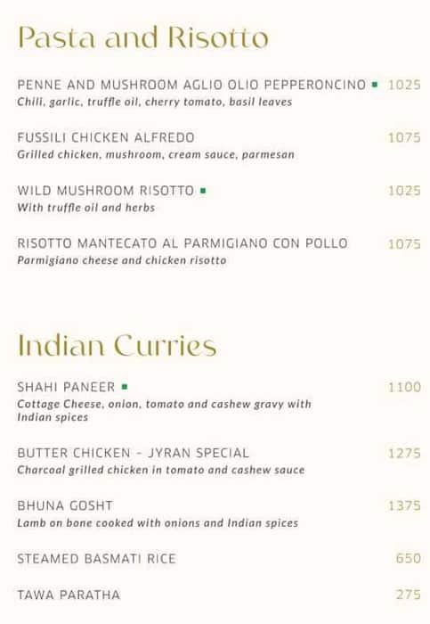 Menu at PONDICHÉRY CAFÉ - ALL-DAY DINING, Mumbai, Sofitel Mumbai Bkc